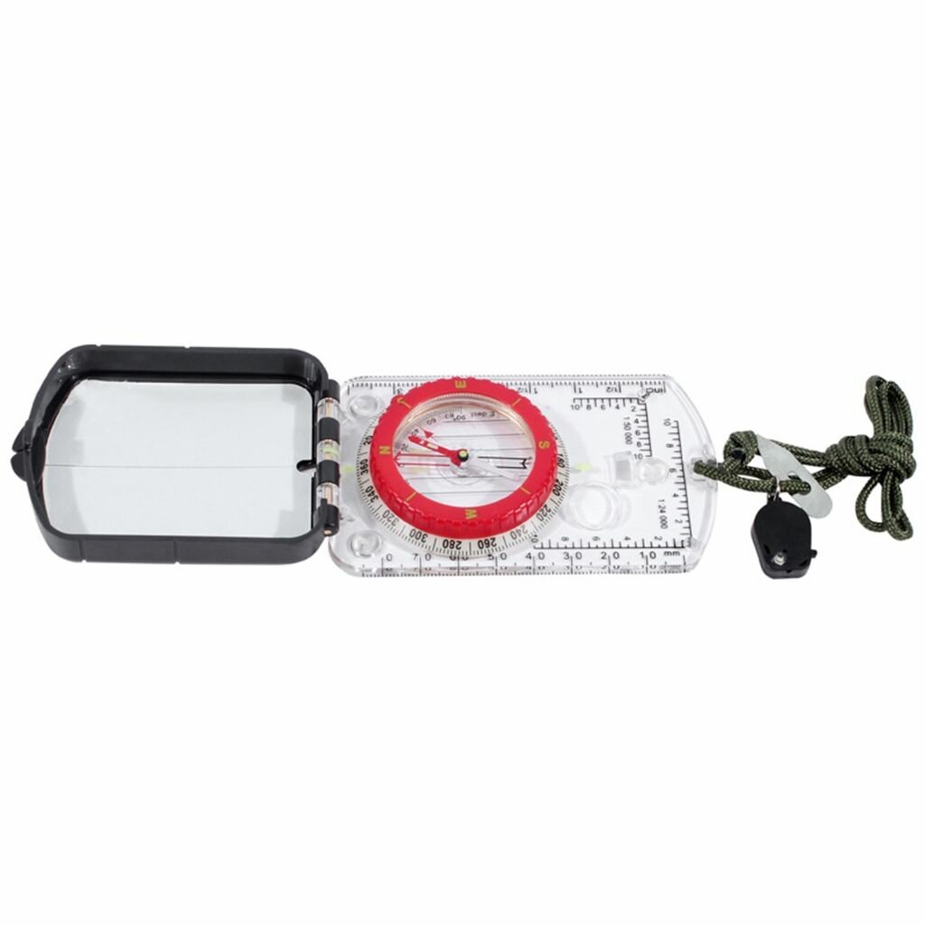 Карта для ориентирования, компасы, смотровое стекло с регулируемым склонением, клинометром и светодиодной подсветкой кемпинга