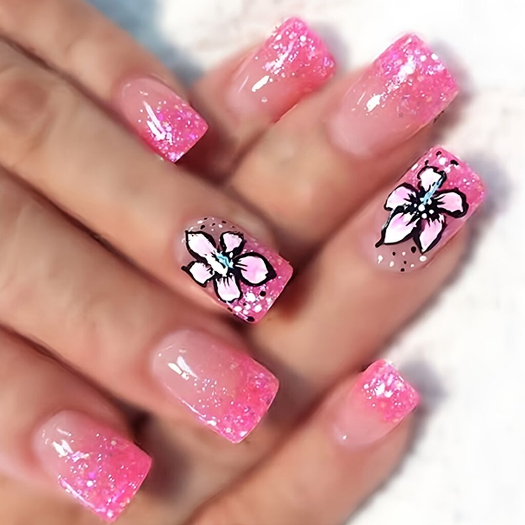 Квадратный Поддельный Ноготь Прижимается К Ногтю Искусственный Ноготь Акриловый Накладной Ноготь Приклеивается К Ногтю