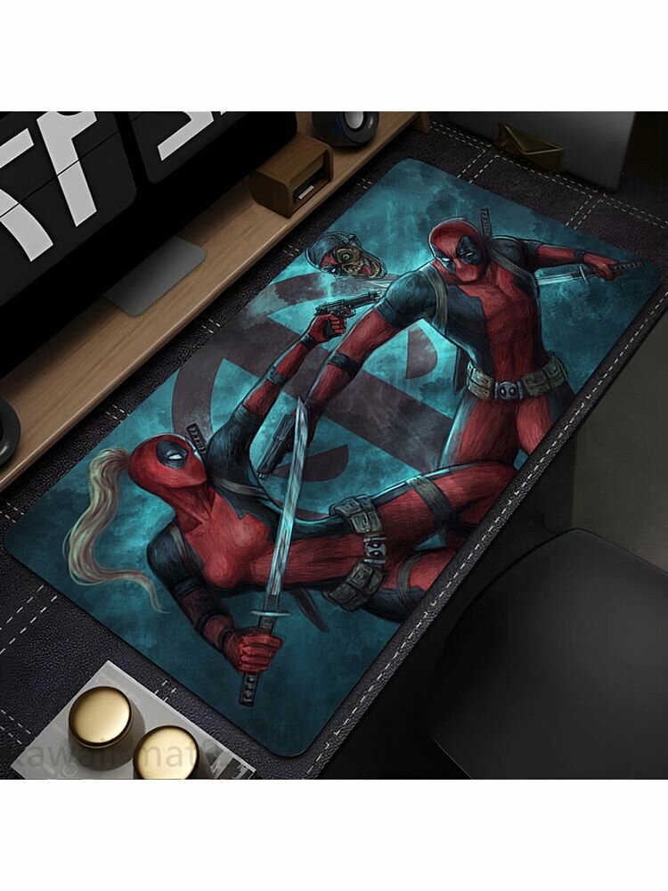 Deadpool Ковер для рабочего стола из серии Marvel dead movie, клавиатура для ноутбука, коврик для мыши, размер 40x90xxl
