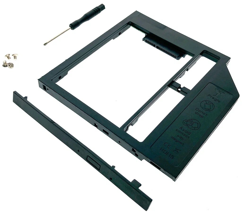 Салазки Espada dvd slim 9.0/9.5mm to HDD miniSATA to SATA