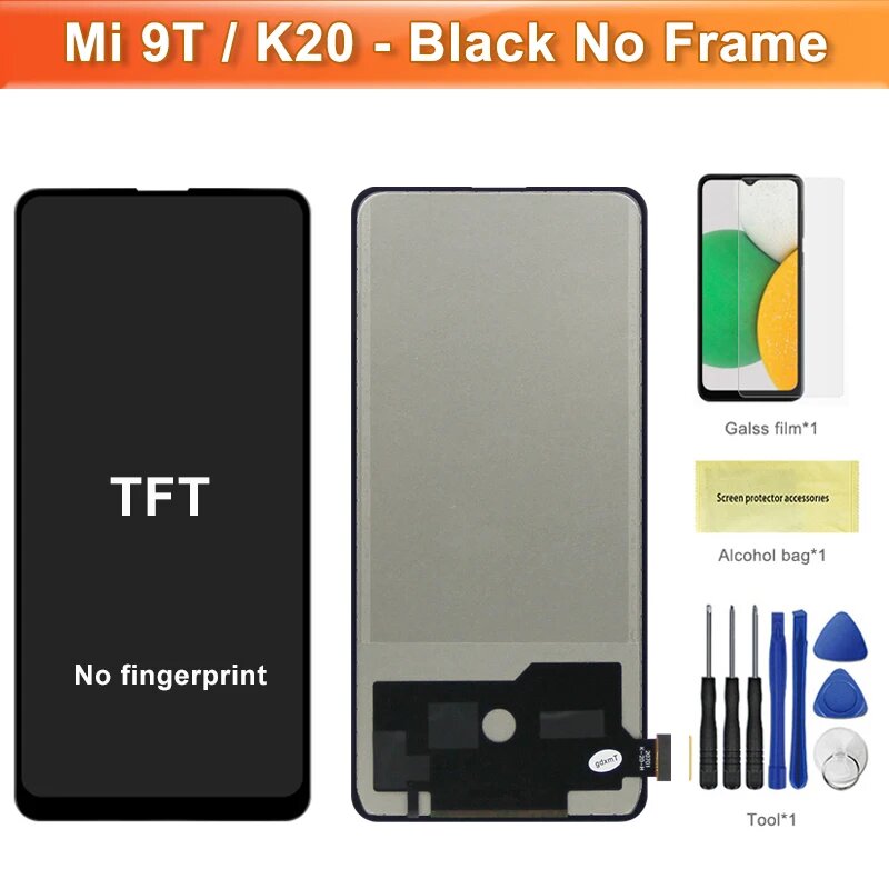 6,39 "Super Amoled Mi 9T ЖК-дисплей для Xiaomi Mi 9T Pro ЖК-дисплей с цифровым TFT No Frame