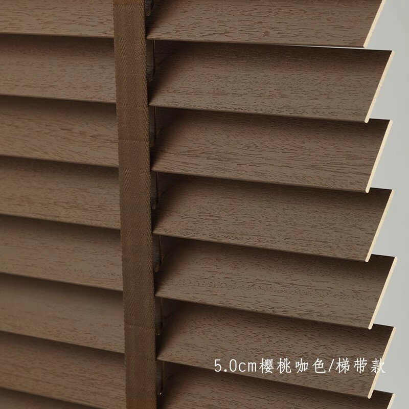 Электрические деревянные жалюзи, жалюзи из массива дерева, шторы с регулируемой яркостью, новая модель 2025 года для спальни и столовой, солнцезащитные рулонные жалюзи, подъемные жалюзи