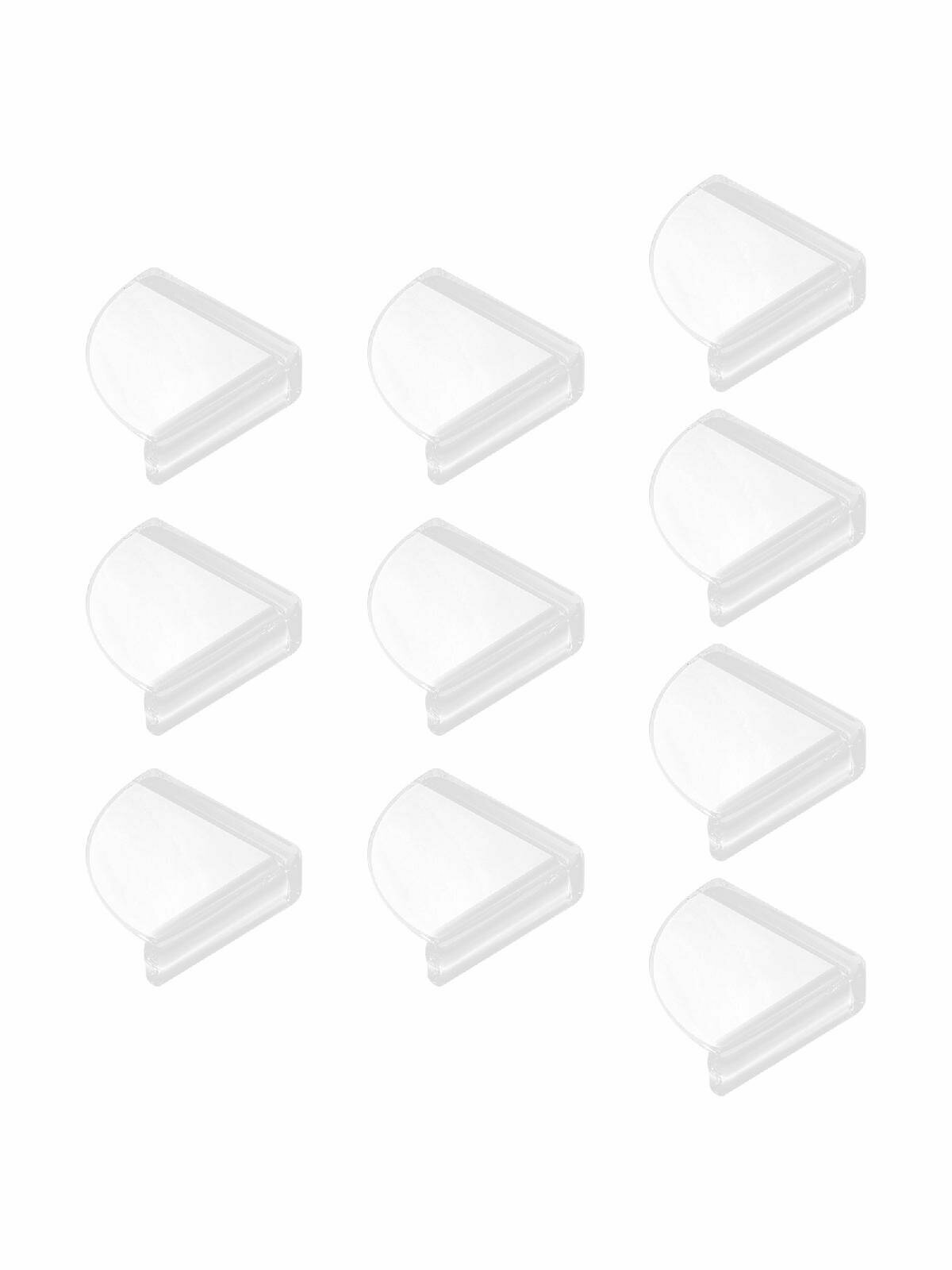 10 шт. Прозрачных защитных уголков для безопасности ребенка Угловые ограждения ПВХ для краев мебели