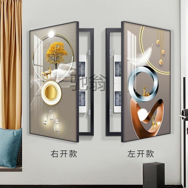 Декоративная панель для электросчетчика 40x50 см Современный стиль, вертикальное крепление, без сверления Скрытие щитка