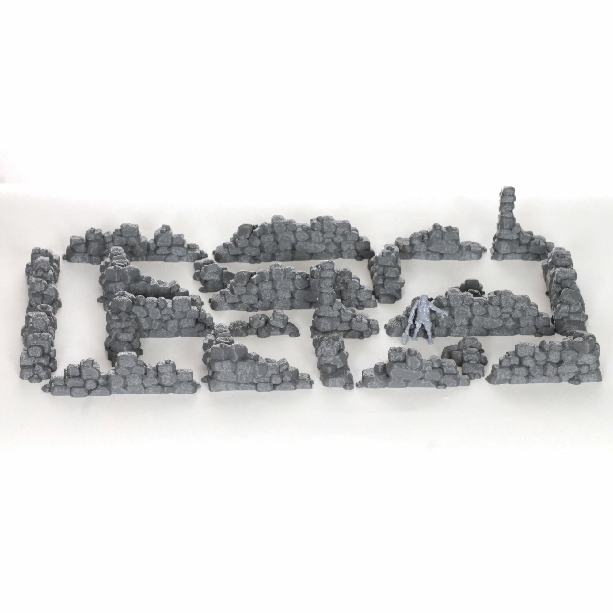 Каменные стены варварские - террейн для ДнД и варгеймов.