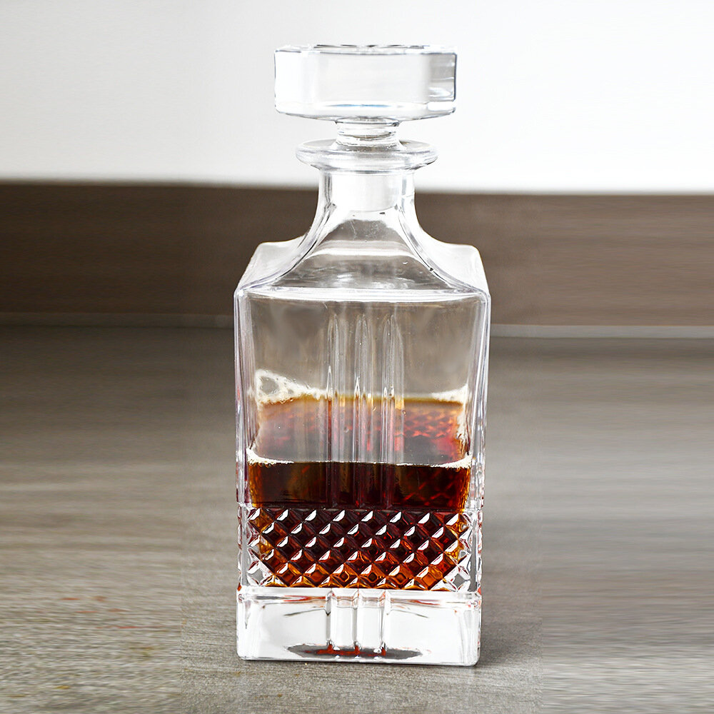 Европейская хрустальная бутылка для виски, бутылка для ликера, декантер, фляга для вина, винный кувшин, винные принадлежности, декоративный скандинавский стиль.