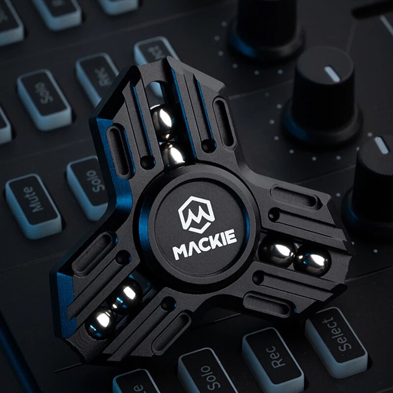 Mackie Fidget Spinner, черный, Aluminum black
