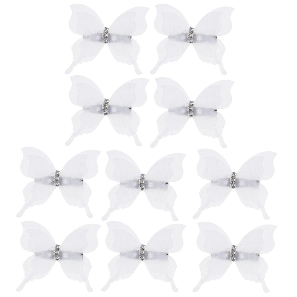 10шт форме бабочки контактный 50x50 мм занавеса булавка стразы декоративная булавка