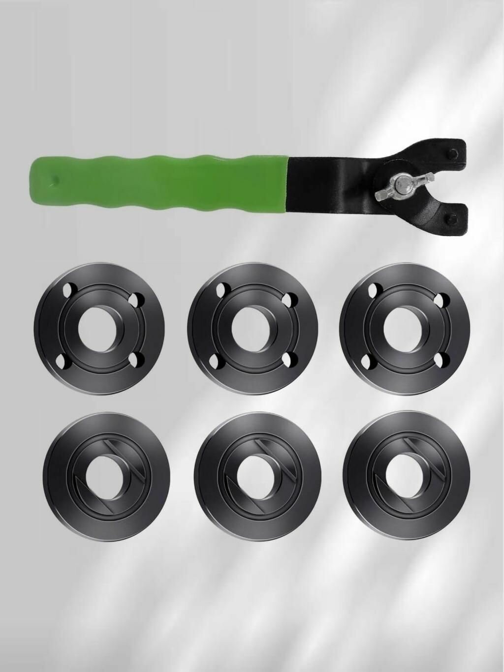 Гайка и ключ для шлифовальной машины