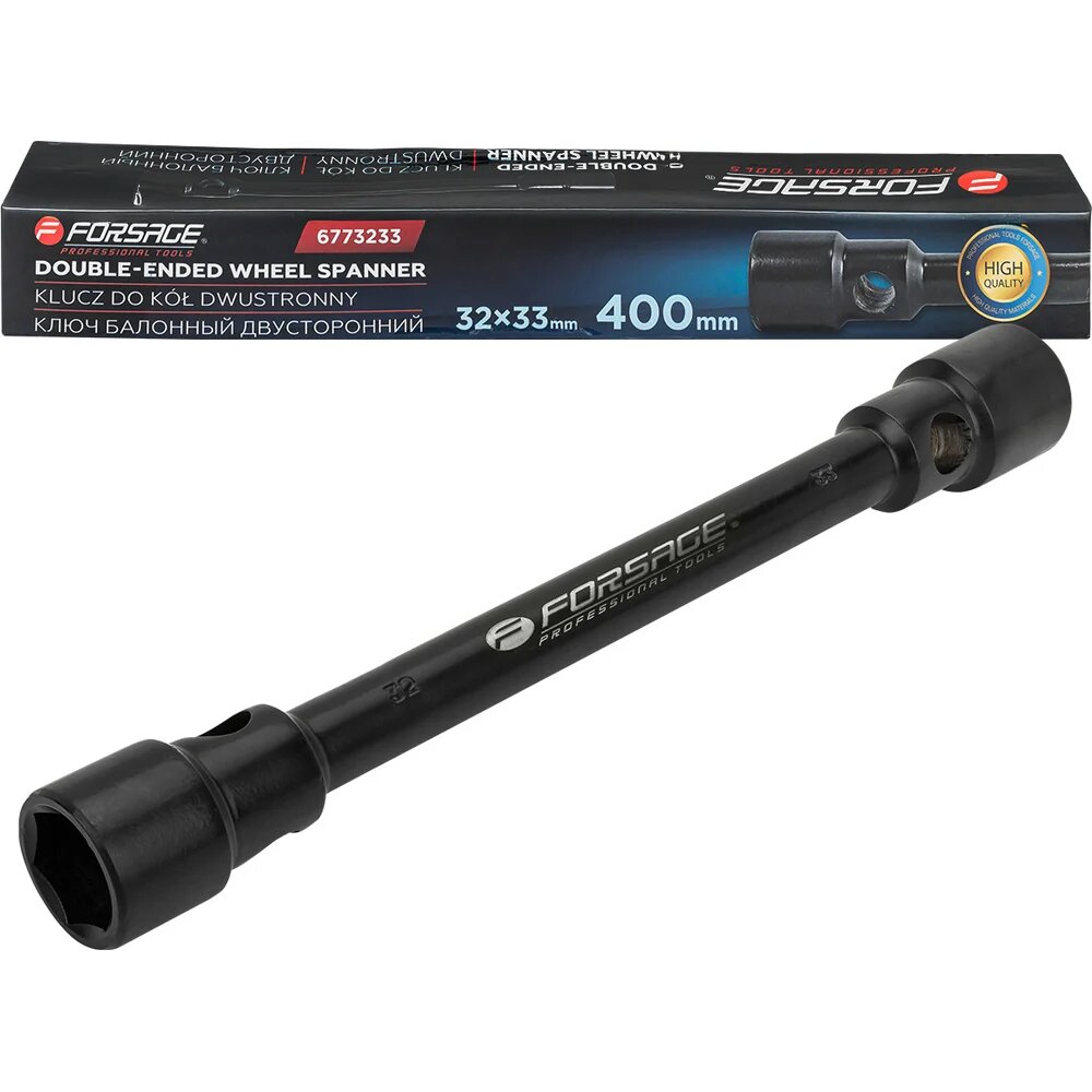 Forsage Ключ балонный двусторонний усиленный 32x33 L-400мм F-6773233(7282)