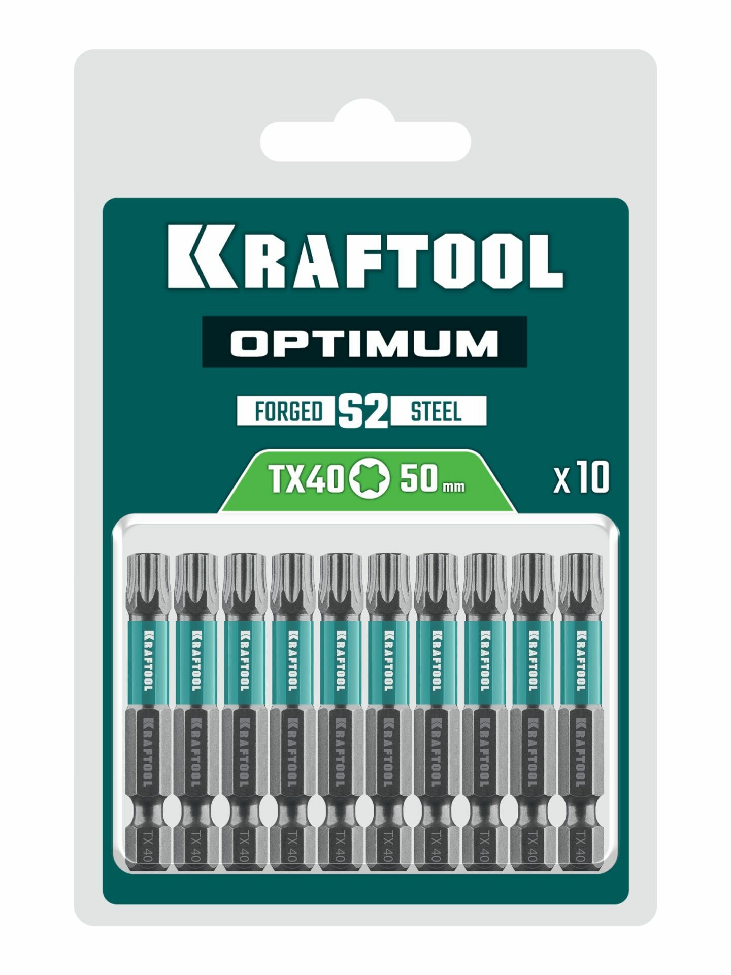 KRAFTOOL OPTIMUM TX 40 50 мм 10 шт биты 26126-40-50-10