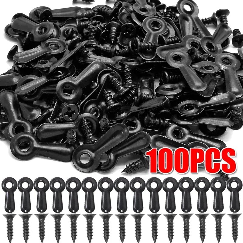 Крепеж для фоторамок, 100PCS, черный