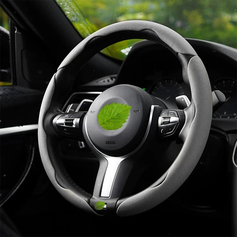 Высококачественный чехол на руль из кожи наппа, новая модель 2025 года, подходит для всех сезонов, нескользящий,