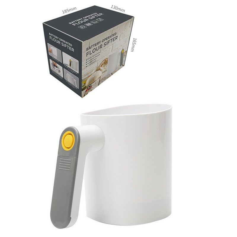 Автоматический просеиватель муки, фильтр для мелкого сахарного порошка, сетчатое сито, кухонный инструмент, чашечный тип, беспроводной ленивый фильтр для порошка