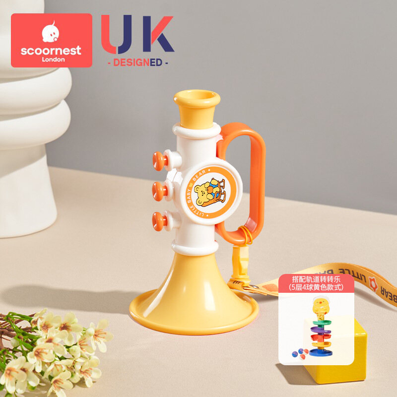 Маленькая трубка для детей, игрушка для младенцев, музыкальный инструмент для детей 0-3 лет, 1 свисток, губная гармошка, 2