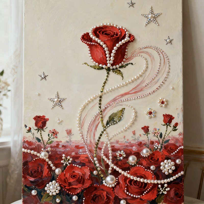 Солнечный цветок DIY Жемчужная живопись Ручная работа Креативный свежий исцеляющий цветочный подарок для друзей и лучших подруг Декоративная живопись