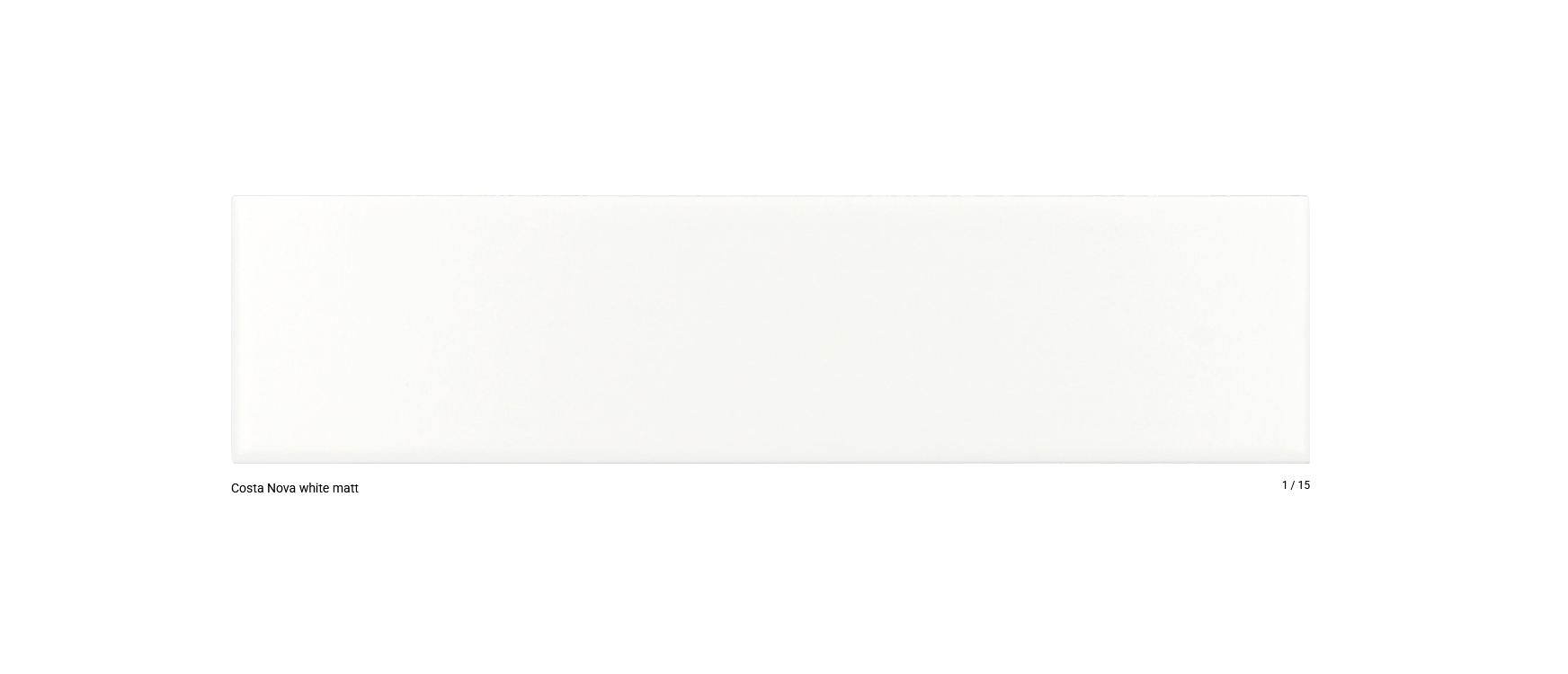 Плитка Equipe COSTA NOVA ONDA WHITE MATT 5x20см, 42шт (0.42м2)