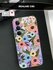 Чехол на Realme C85 / Реалми C85 с принтом Pattern of colored flowers, прозрачны...