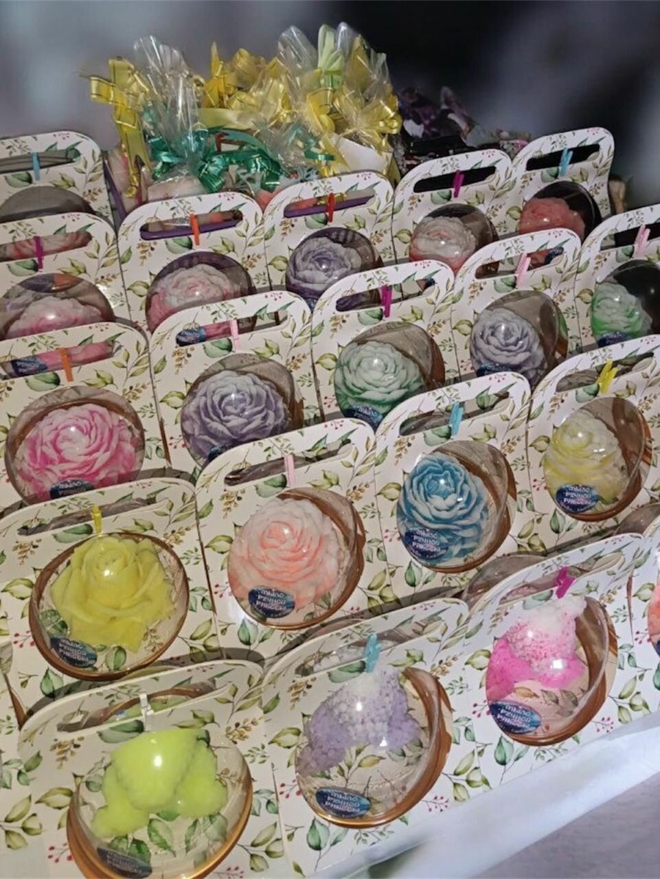 Подарочное мыло "Роза в куполе", для душа, аромат розы, 70 г