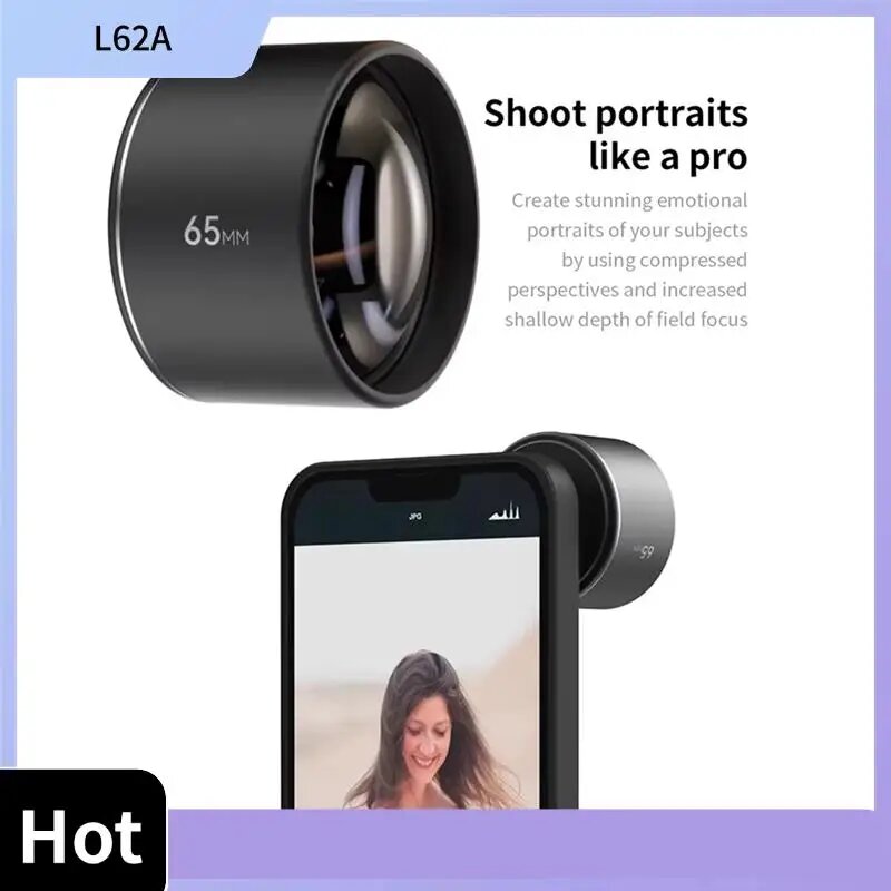 Портретный объектив L62A 65 мм для iPhone и Android