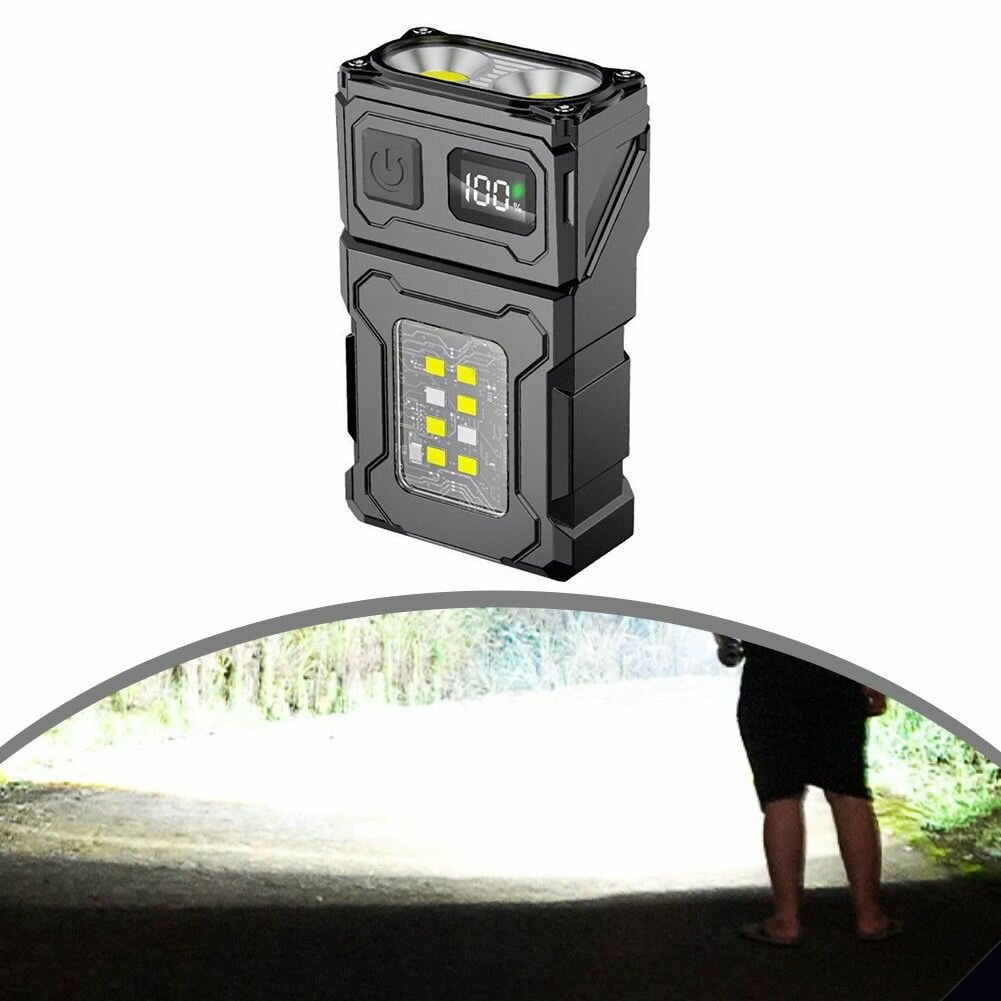 Перезаряжаемый Мини-Фонарик DC08 800 Люмен Magnetic Work Lihgt с Задним Зажимом