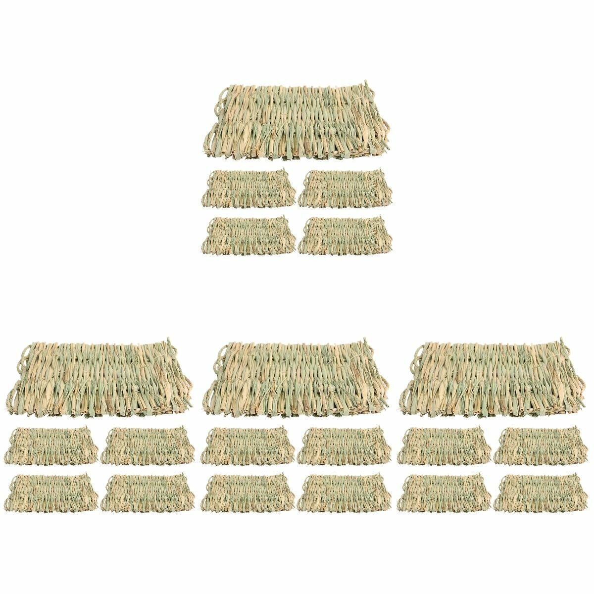 Набор соломенных ковриков для кроликов и грызунов, 20 шт