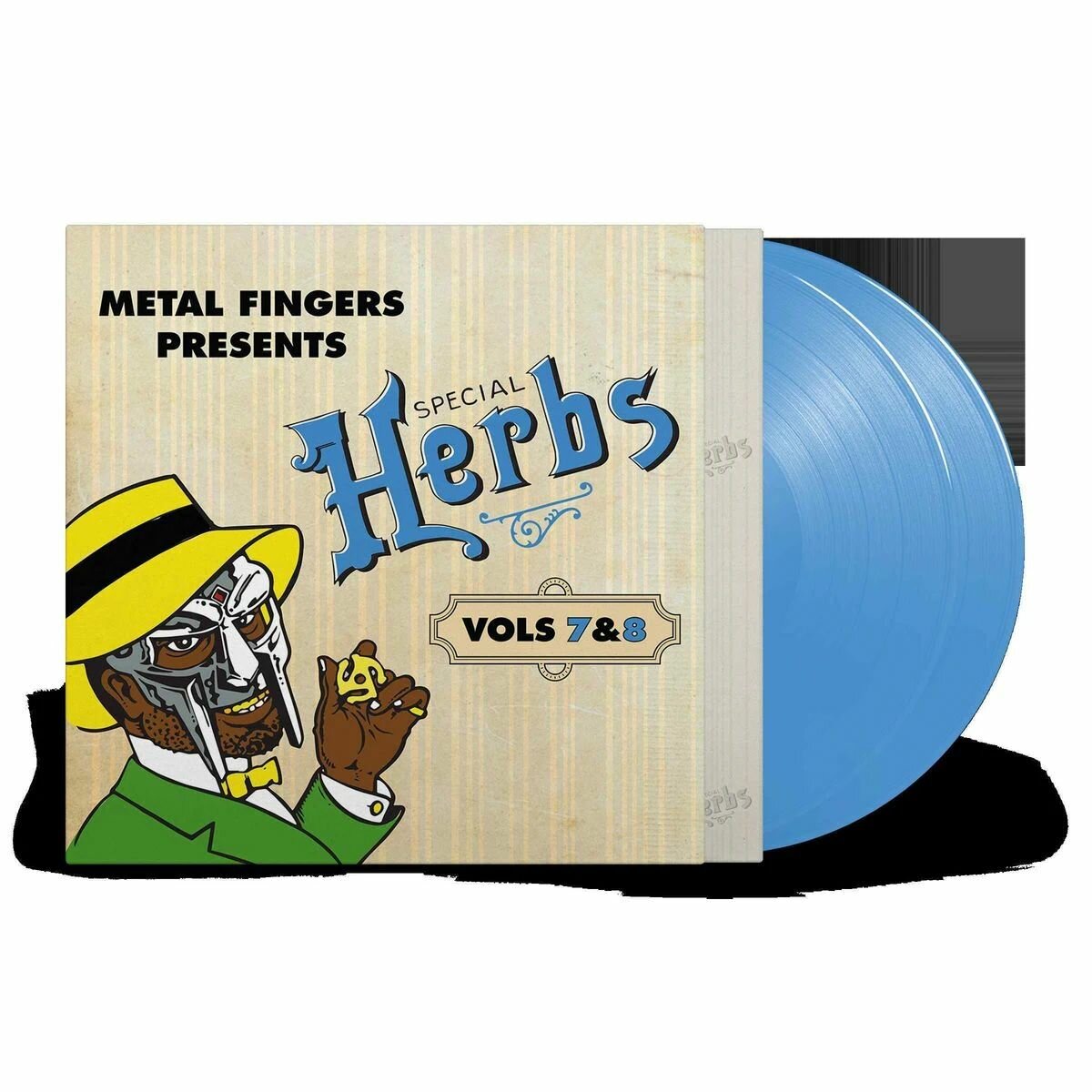 MF Doom - Metal Fingers Presents: Special Herbs Vol.7 & 8 (coloured) (2LP) 2025, Rhymesayers, Sky Blue Vinyl, Limited Edition, Фирменная виниловая пластинка