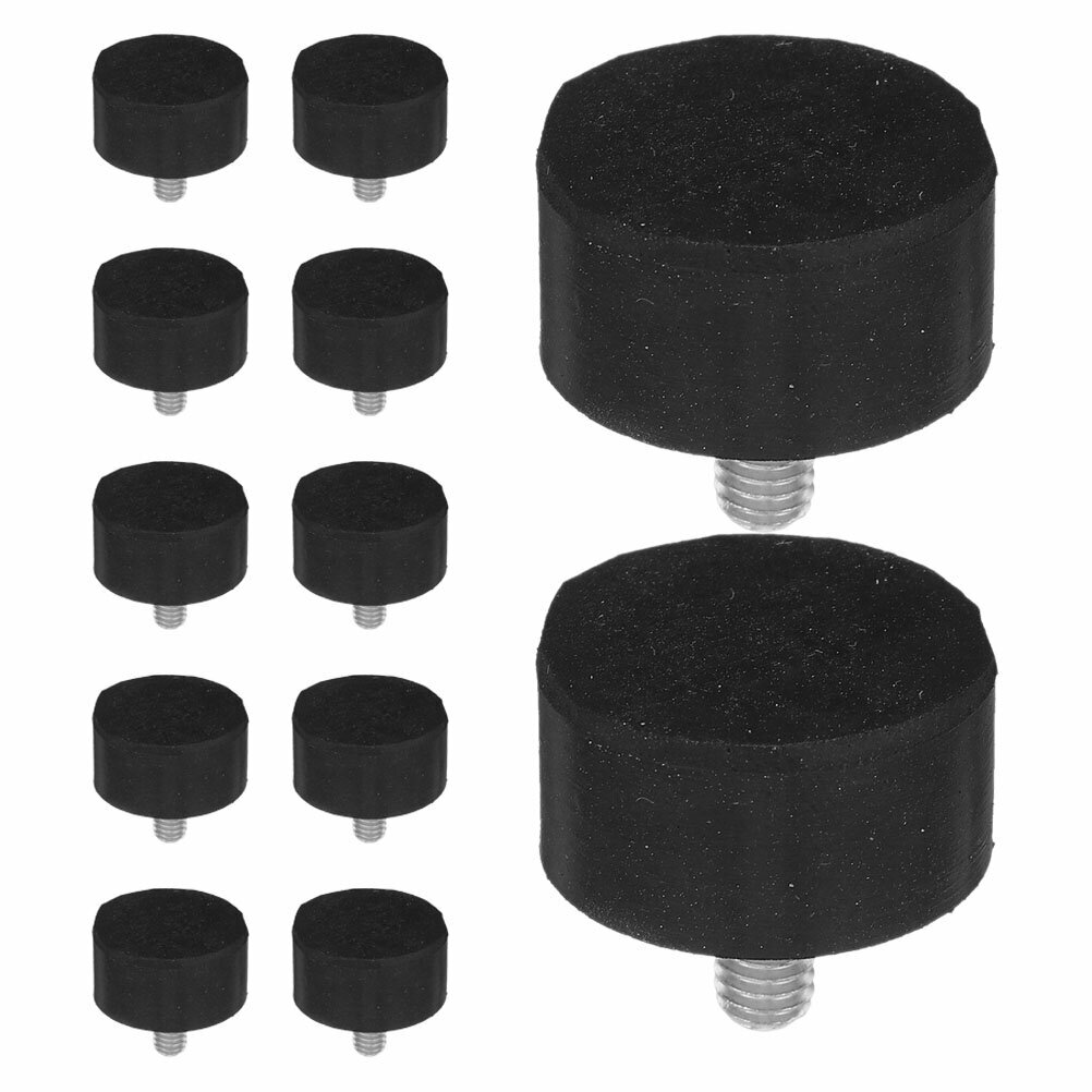 Регулируемые мебельные ножки с резьбой м6 из резины для устранения качания 12 шт