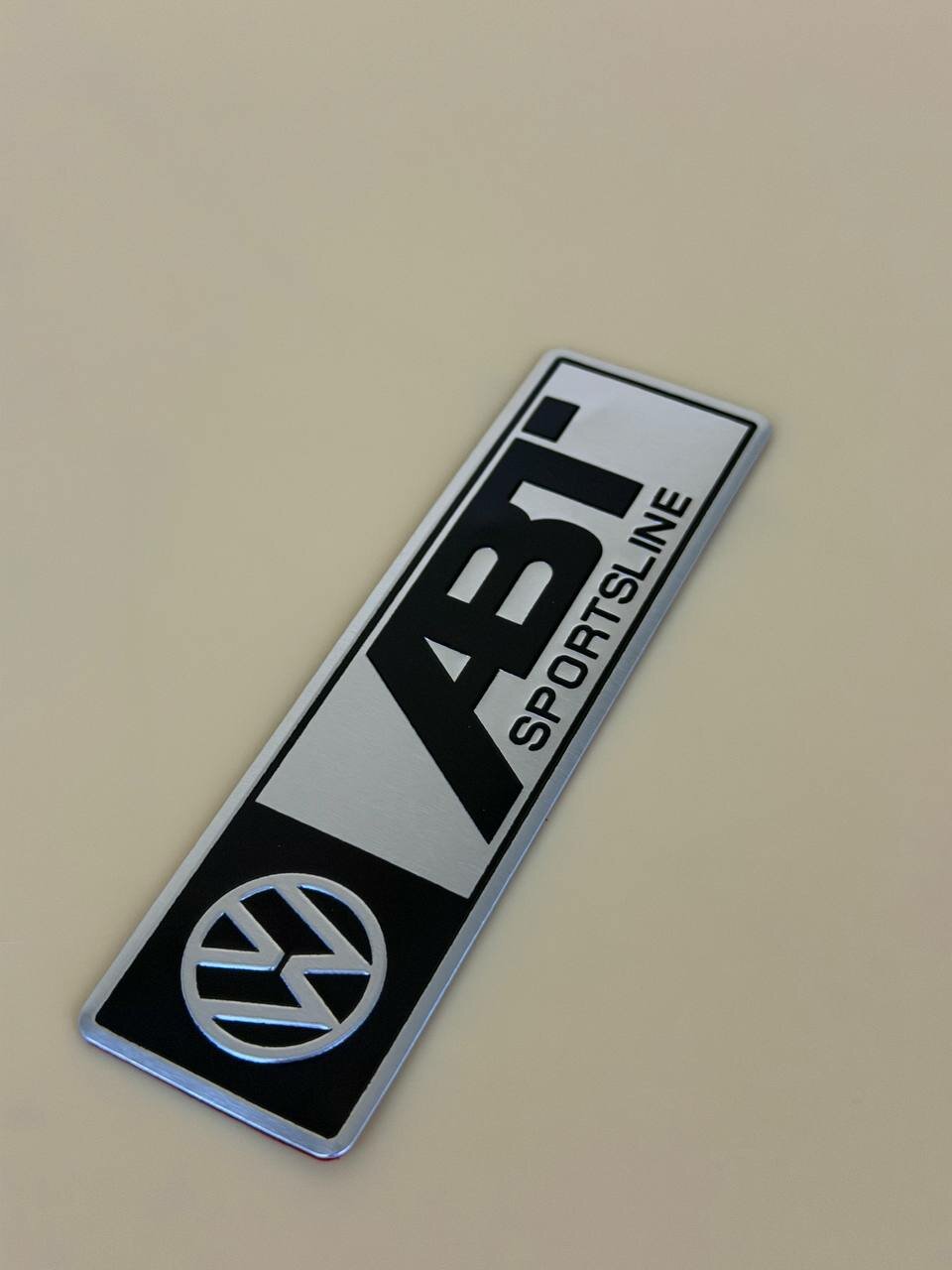 Шильдик надпись наклейка Volkswagen ABT Sportsline 12см