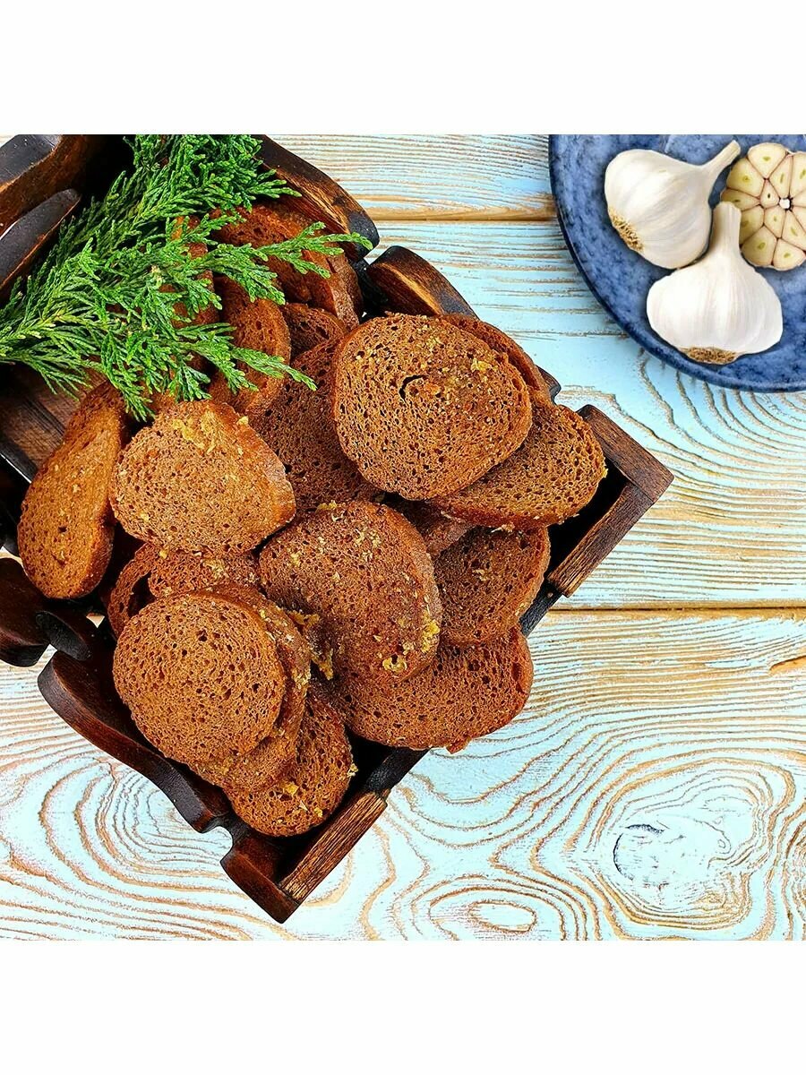 Чипсы Лутовские бородинские со вкусом "Чеснок с солью", упаковка 1 кг.