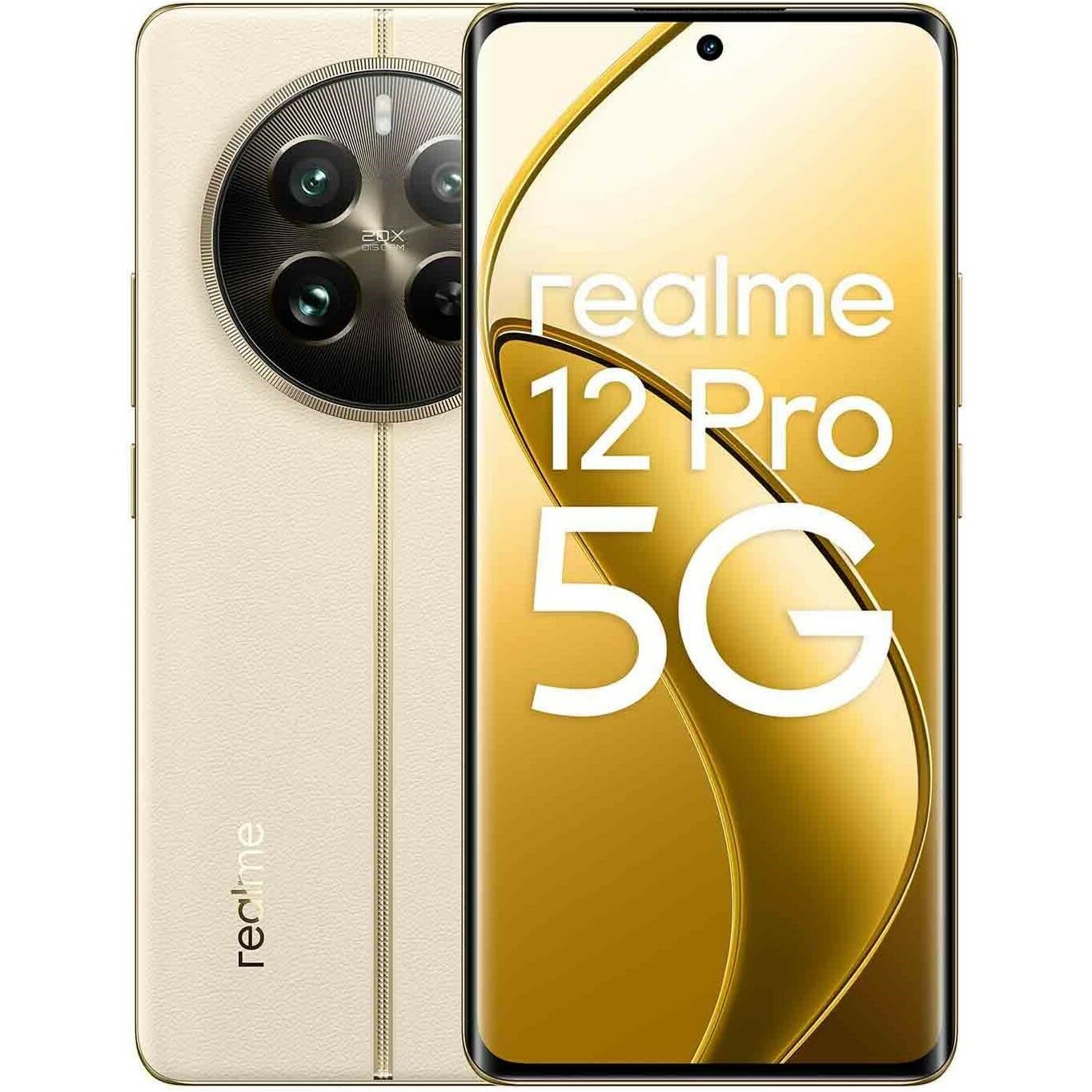Смартфон Realme 12 Pro 5G 12/512 ГБ (ЕАС/Ростест), NFC, Dual nano SIM, бежевый RMX3842