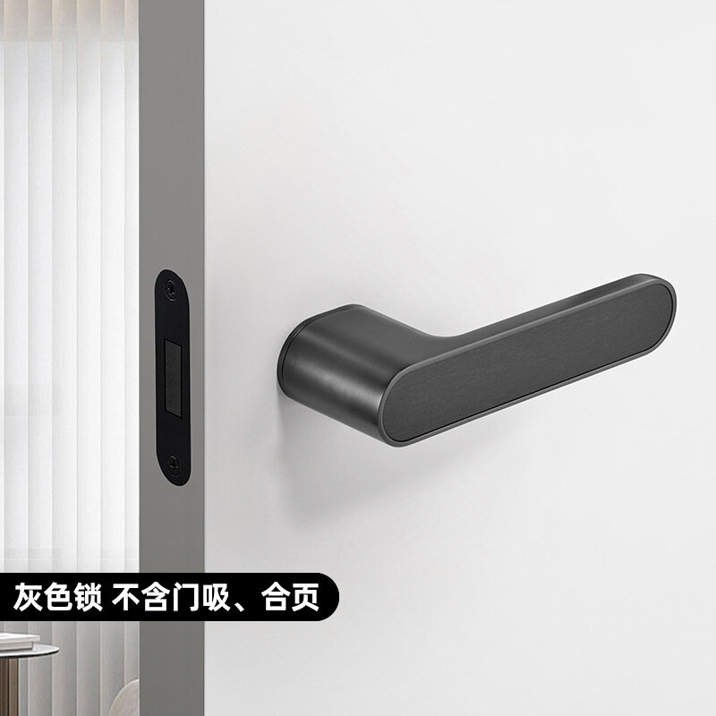 Минималистичный экологичный антивандальный дверной замок, деревянный дверной замок, универсальная ручка для двери, замок для комнаты, замок для спальни, магнитный бесшумный