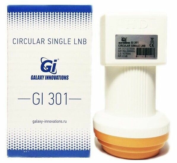 Конвертор спутниковый GI-301 single круговой (для Триколор ТВ и НТВ плюс)