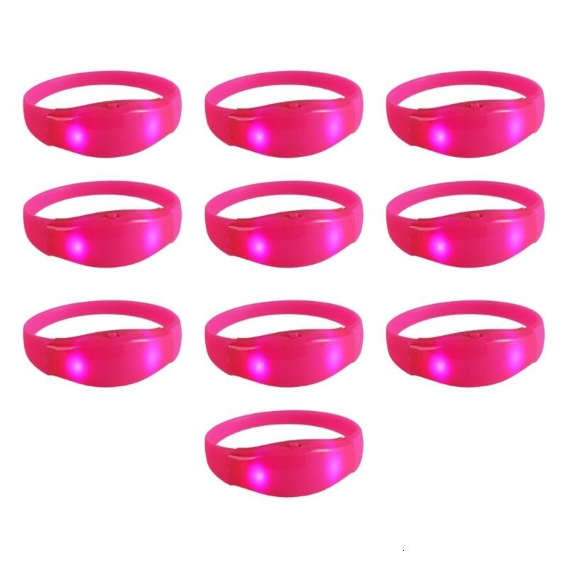 Светодиодные браслеты с голосовой активацией, Розовый