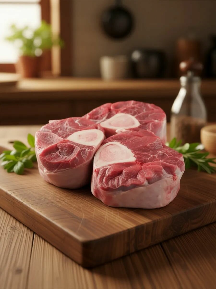 Подбедерок говяжий на кости, 700 гр, Ферма Евгения Рошаля, охлажденный