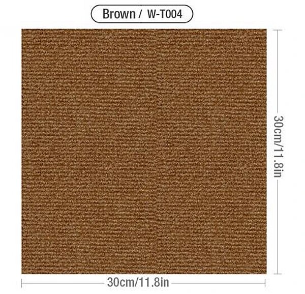 Геометрический ковролин из полиэстера 30x30 см, набор из 10 штук Коричневый, 30x30cm(10Pcs), W004 brown