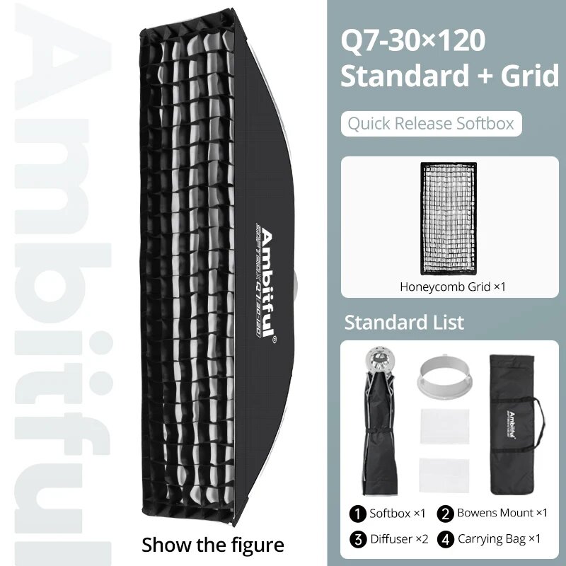 Ambitful софтбокс Q7 серии Q7-30120 with Grid