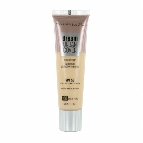 Maybelline New York Dream Urban Cover Flawless Coverage Foundation Makeup, Тональный крем Spf 50, оттенок 100 warm ivory