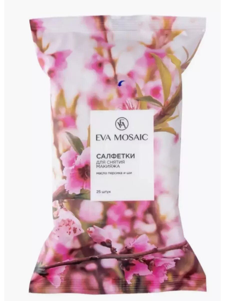 Косметический салфетки для лица EVA MOSAIC,25шт
