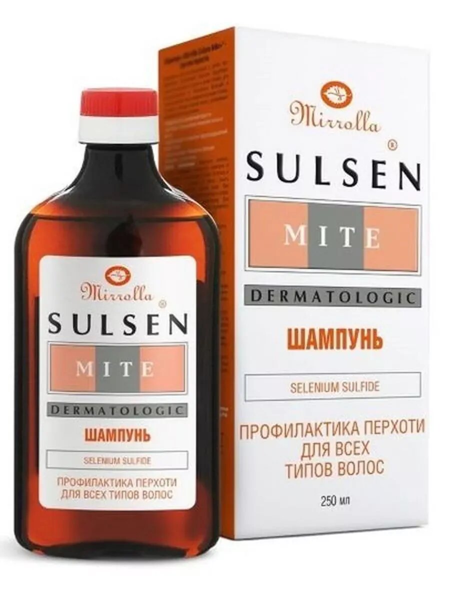 Мирролла сульсен мите шампунь профилактика перх 250мл-2 шт