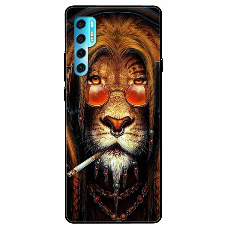 Для TCL 20 Pro 5G Чехол T810H Силиконовый бампер Модные мягкие чехлы из ТПУ с рисунком для TCL 20Pro 5G Чехол для телефона Coque для TCL20Pro Owl