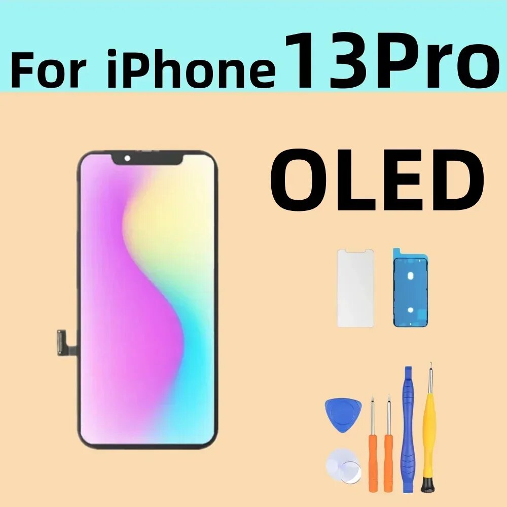 Новый оригинальный ЖК-дисплей для iPhone 14 Pro Max с 3D сенсорным экраном и дигитайзером OLED 13Pro