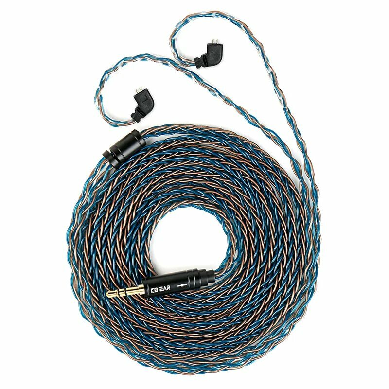 KBEAR ST12 Plus кабель для наушников, TFZ 3.5mm B-brown