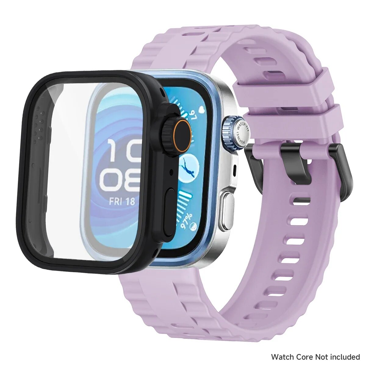 Ремешок + чехол для часов Huawei fit 4/3 4pro, цвет в ассортименте