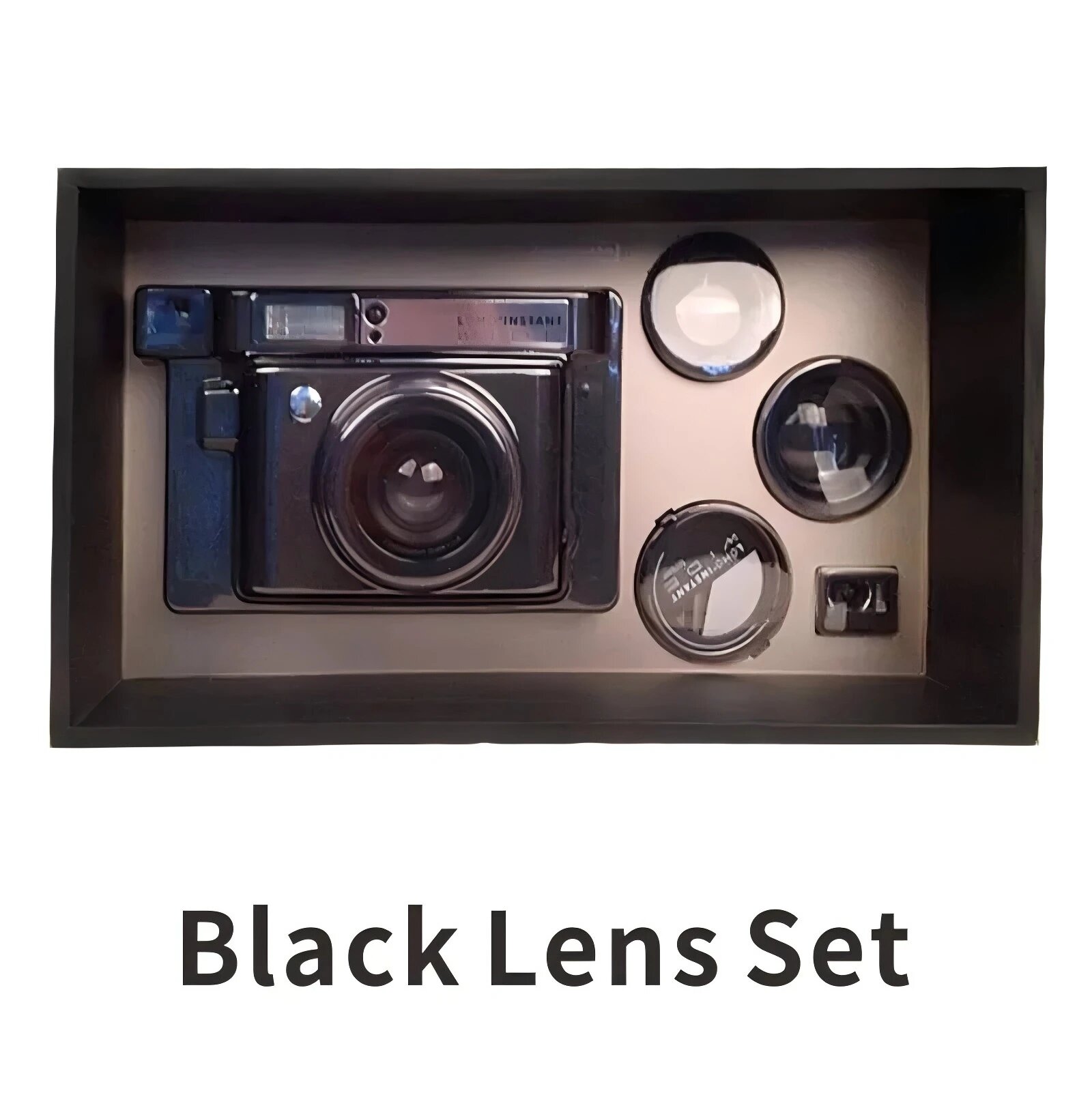 Lomography Lomo'Instant Wide Черная/Белая/Коричневая фотокамера Black Lens Set