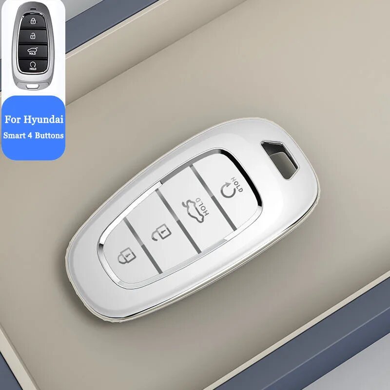 Чехол для ключей Hyundai White 4 кнопки