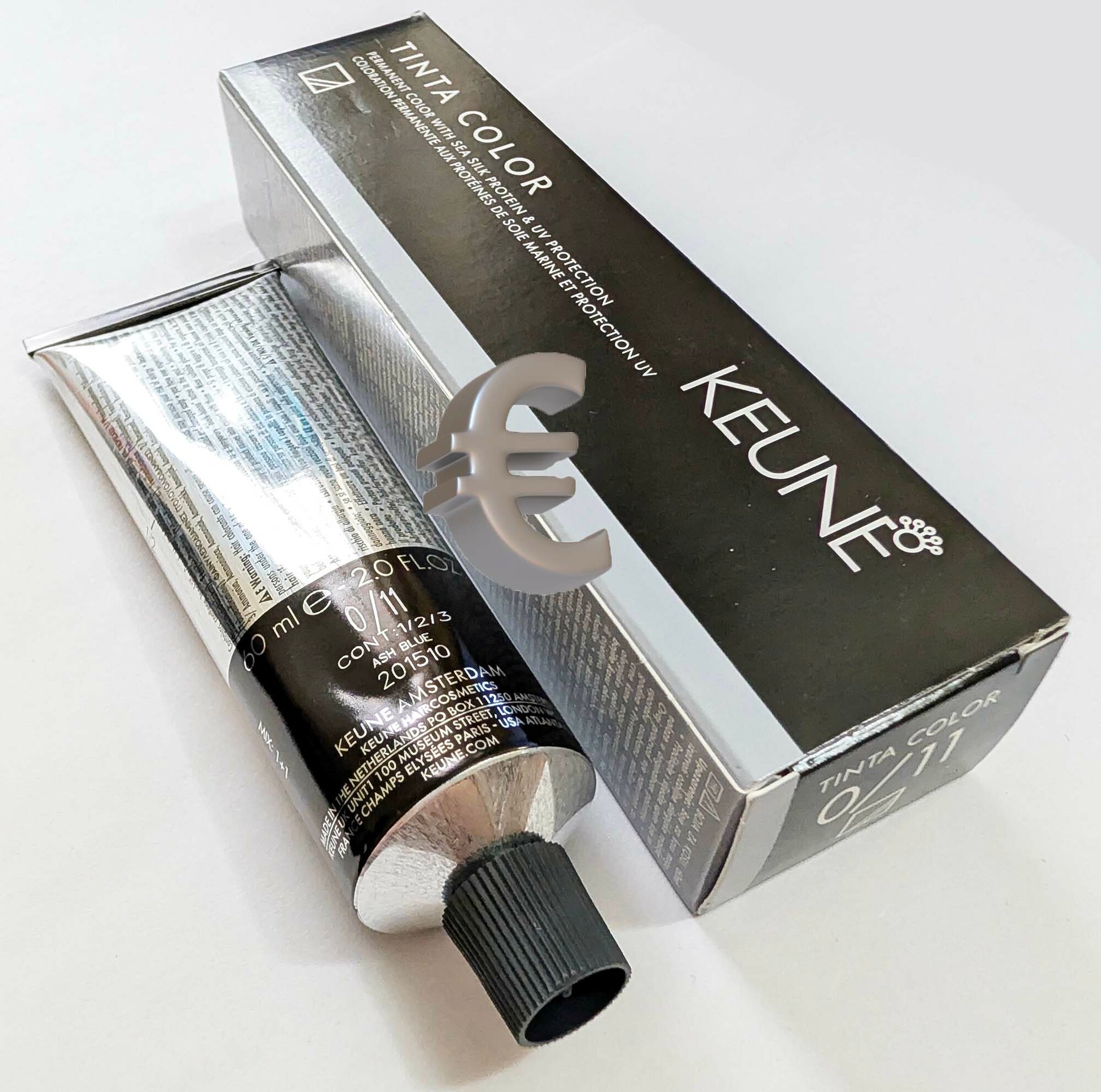 Keune Tinta Color Mix 0/11 Микс-Тон Пепельно-Голубой Стойкая краска для волос 60 мл