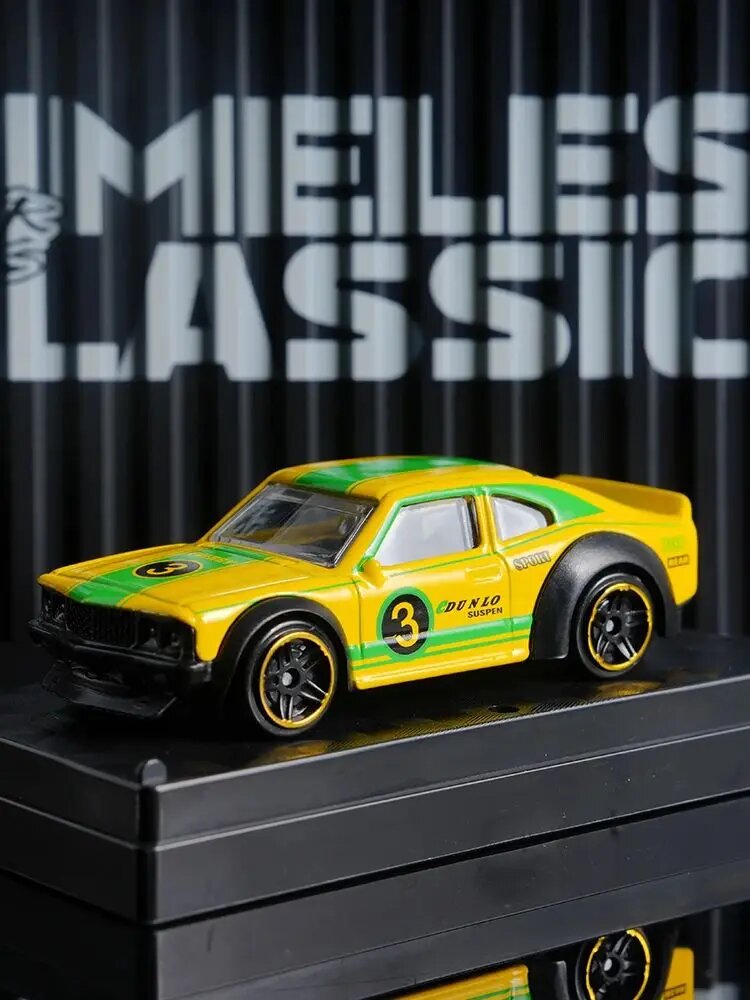 Модель Автомобиля CDUNLO, Желто-зеленая, Литая Под Давлением, Масштаб 1:64, Спортивная Игрушечная Машинка С Выдвижным Механизмом