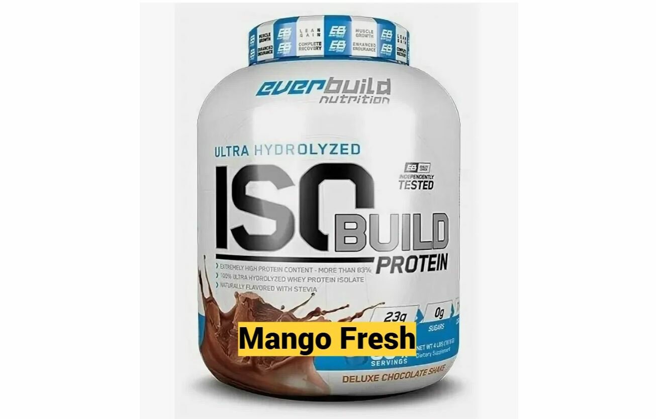 EVERBUILD, ISO BUILD, Протеин, Манго (Mango Fresh), 2270 грамм