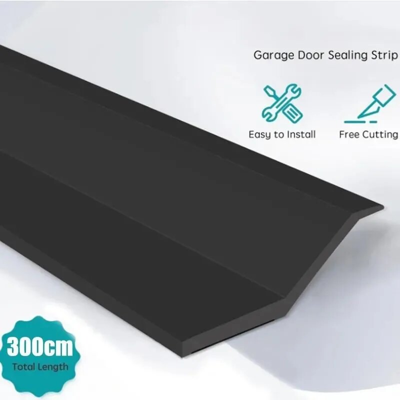 Уплотнительная лента для гаражных ворот длиной 300 см, верхняя и боковая уплотнительная лента для гаража